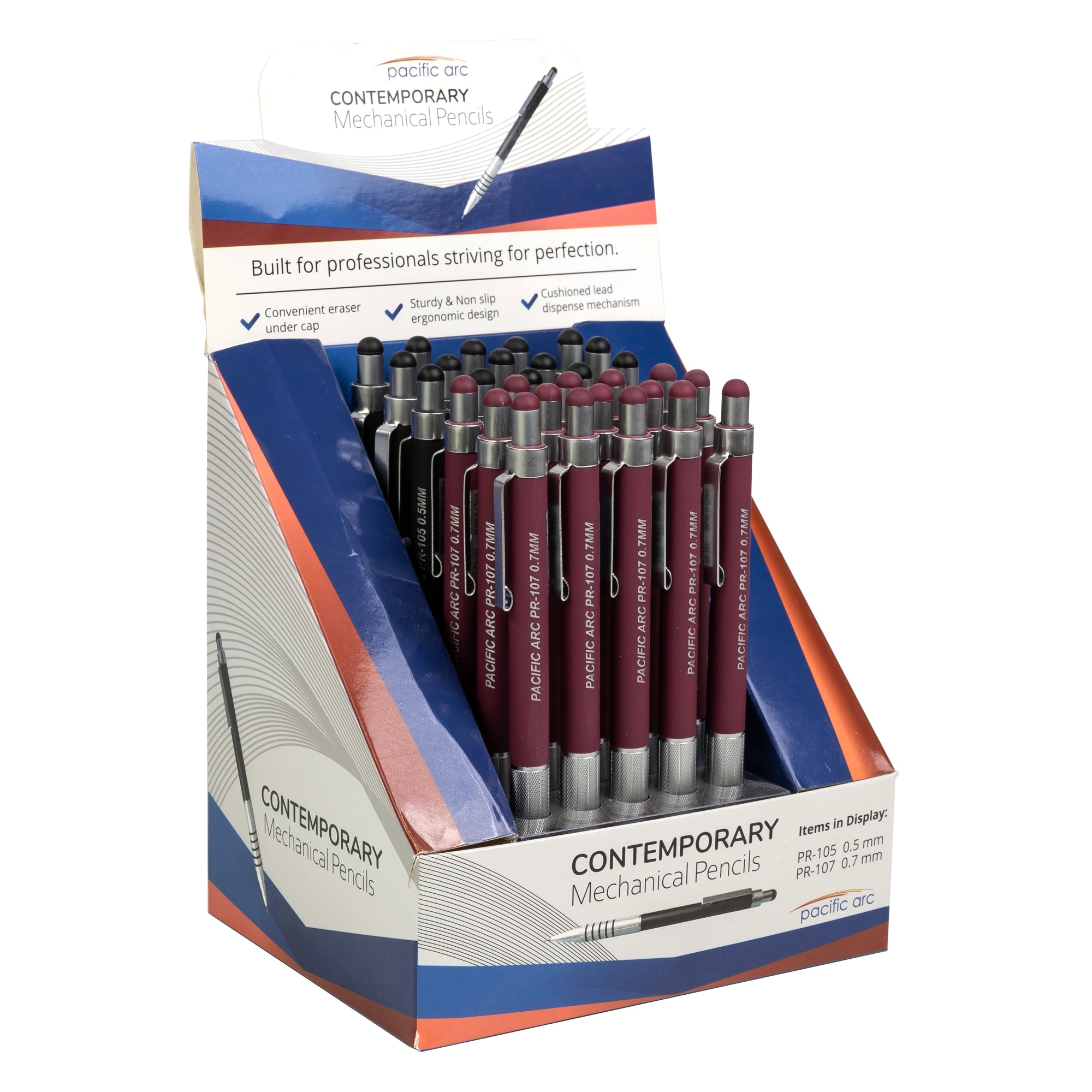 Pacific Arc Contemporary Mechanical Pencil Display, Mechanical Pencil