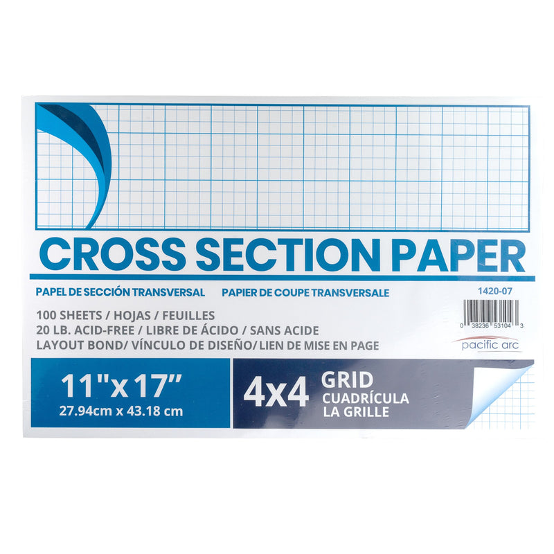 Pacific Arc Cross Section Graph Paper