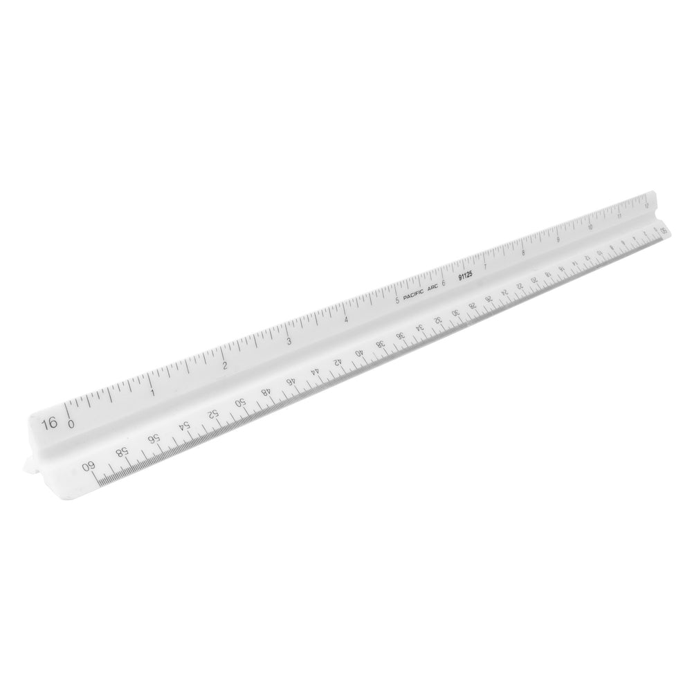 Pacific Arc Triangular Scale Plain White 91000 Series