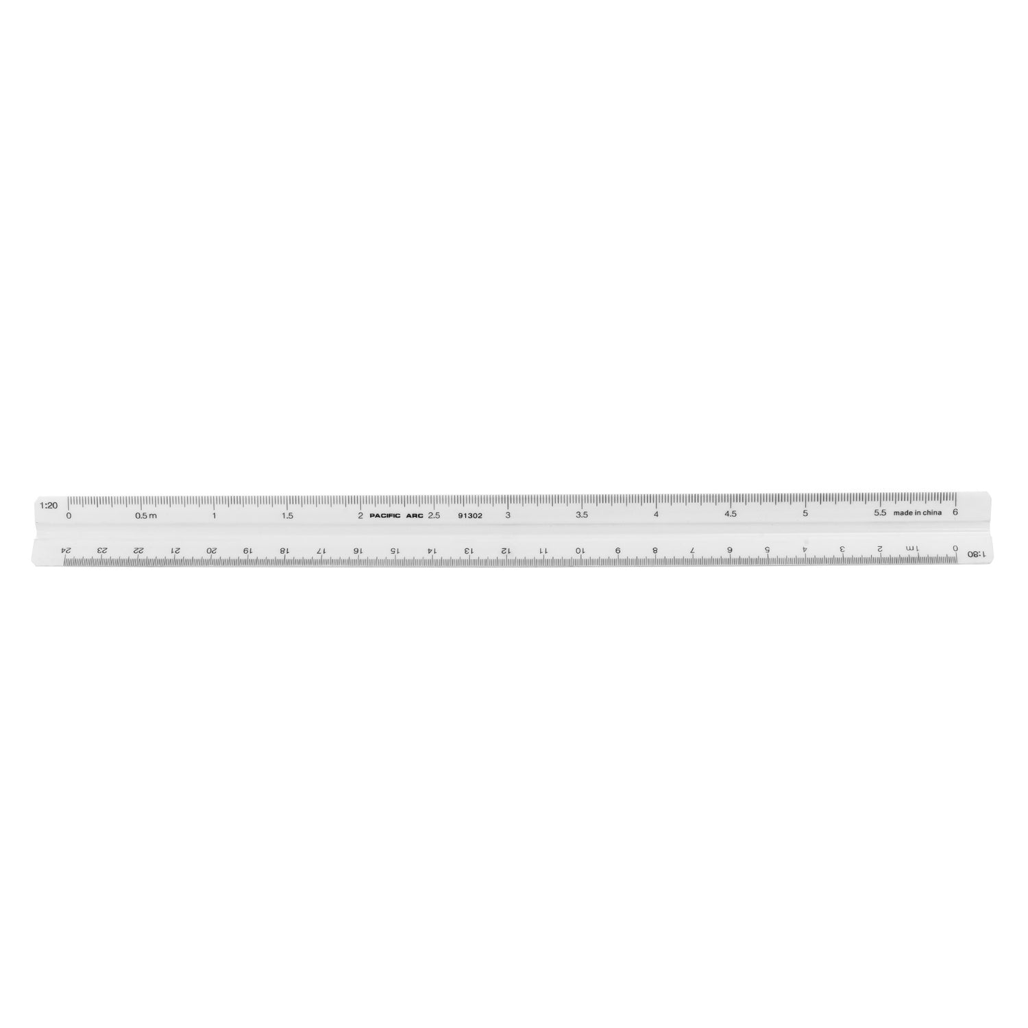 Pacific Arc Triangular Scale Plain White 91000 Series