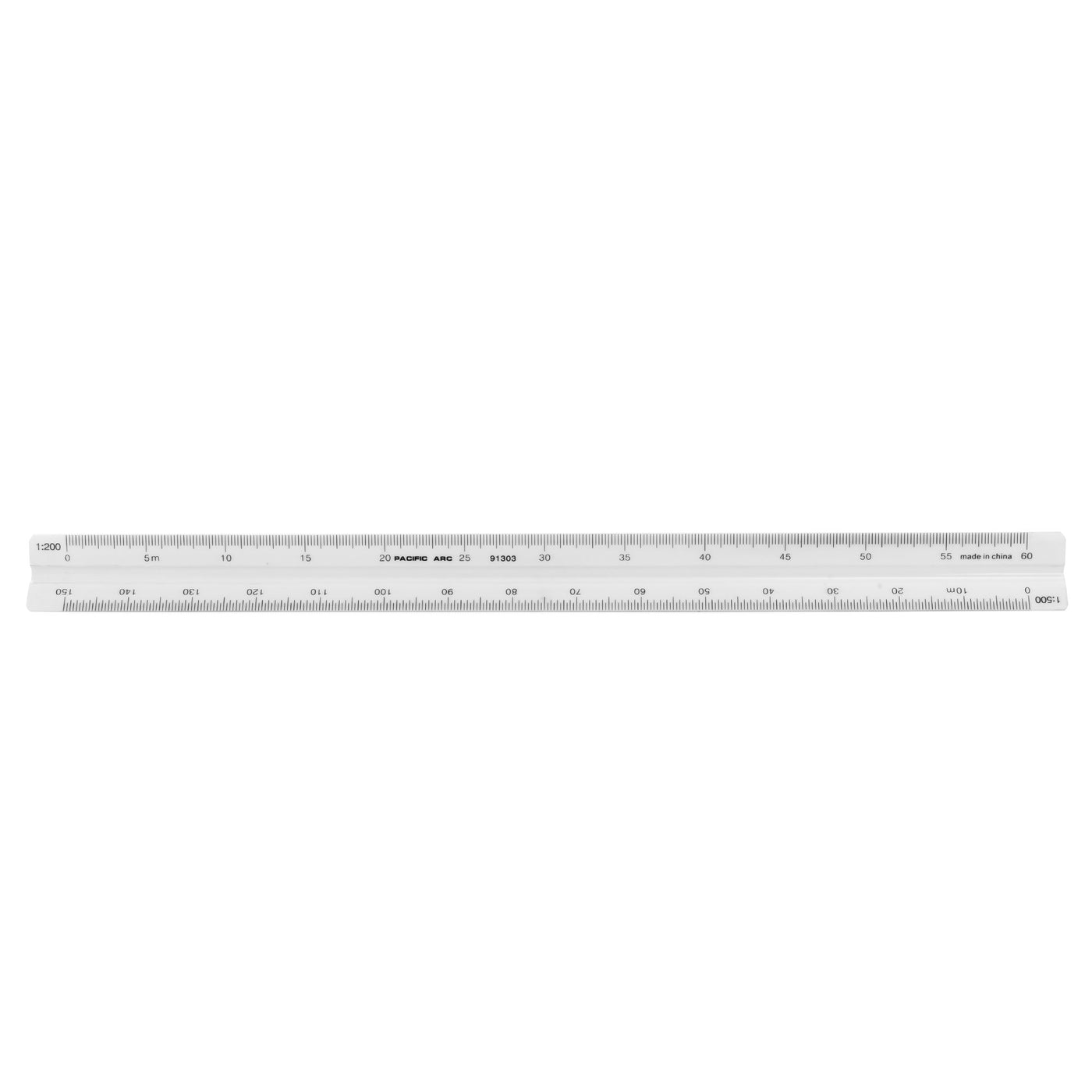 Pacific Arc Triangular Scale Plain White 91000 Series