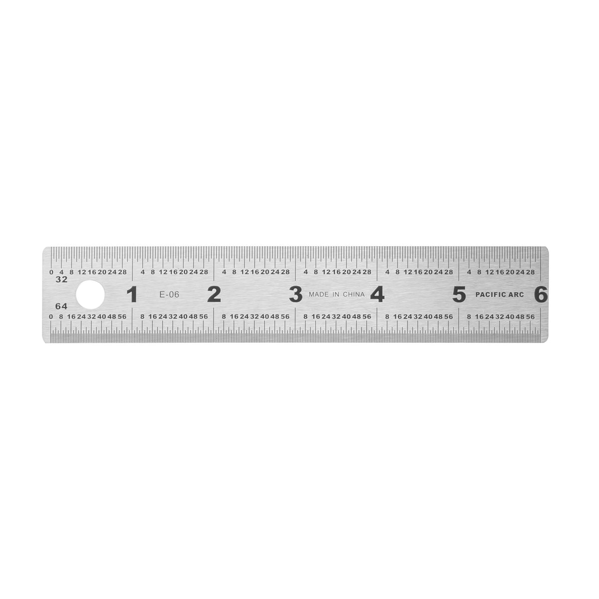 Pacific Arc Stainless Steel Ruler Non Skid, Cork or Rubber Back