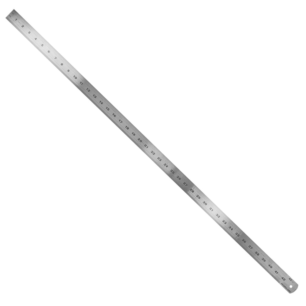 Pacific Arc Stainless Steel Ruler with Inch (8th, 16th, 32nd), Metric (mm)